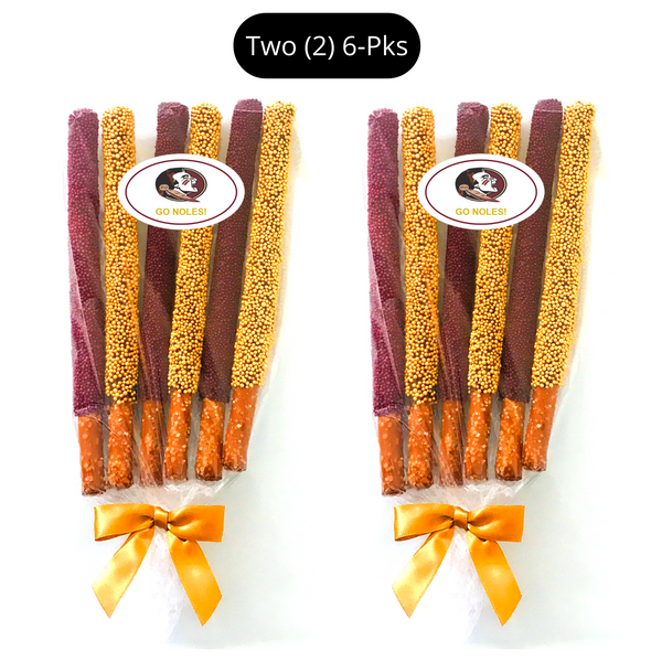 Florida State University Chocolate Covered Pretzel Rods – Yummalicious ...