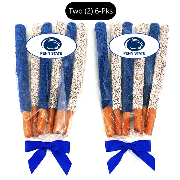 Penn State University Chocolate Covered Pretzel Rods – Yummalicious ...